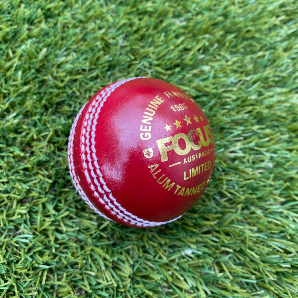 Focus LIMITED Series 156g Ball - 4pc Red - Australian Seam – Focus Cricket